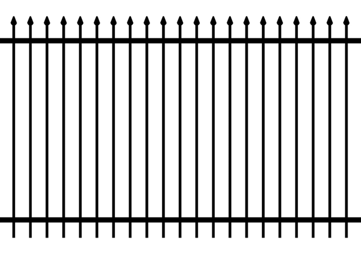 Pressed Spear Extended Bottom Ornamental Iron Panel / Residential ...